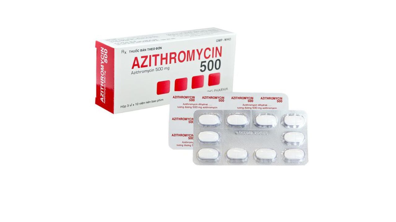 Azithromycin 500mg - Thuốc kháng sinh điều trị nhiễm khuẩn
