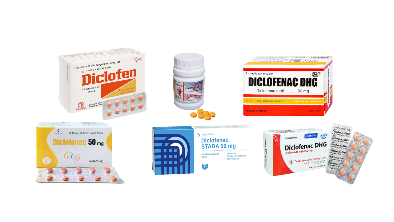 Diclofenac 50mg - Thuốc chống viêm giảm đau trong điều trị