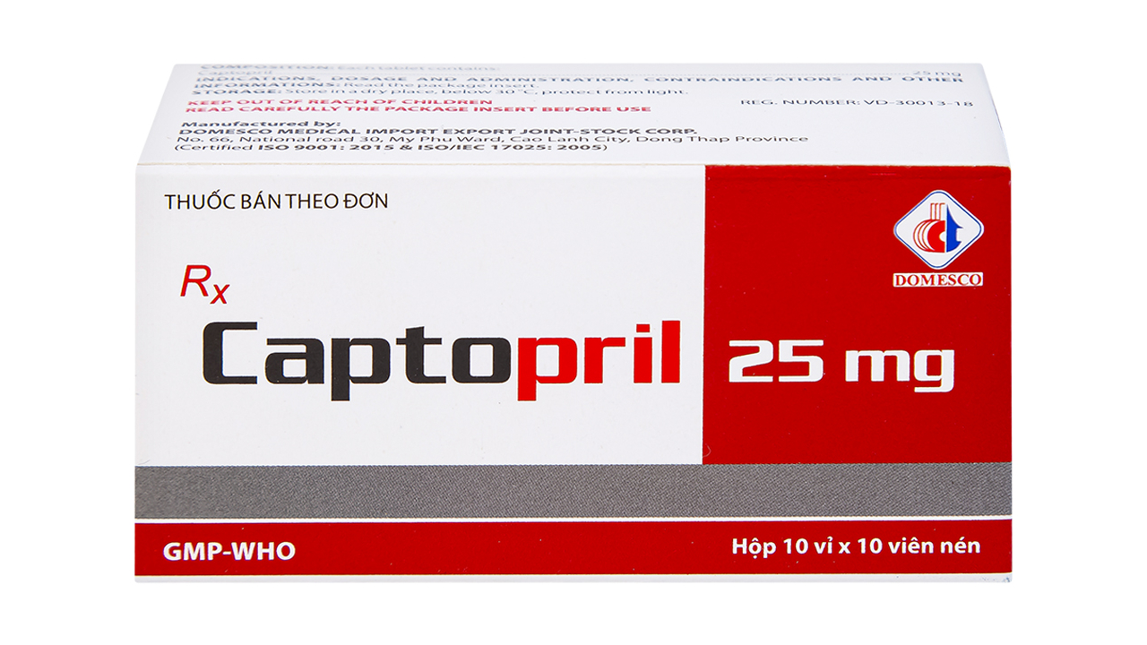 Captopril 25 mg - Thông tin cần biết để sử dụng hiệu quả